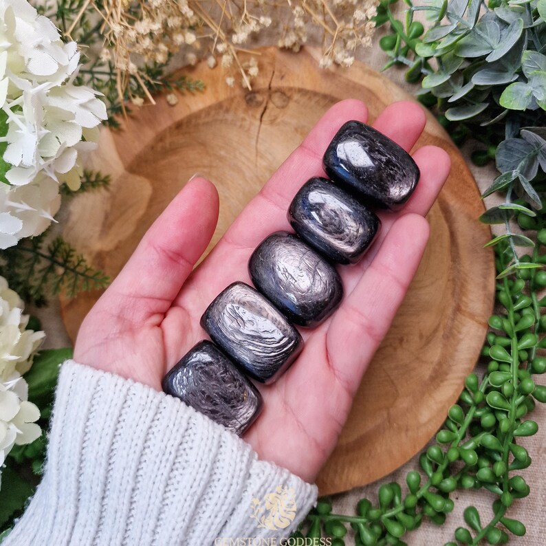 Hypersthene Tumbled Stone, Crystal Gemstone Polished Natural High ...