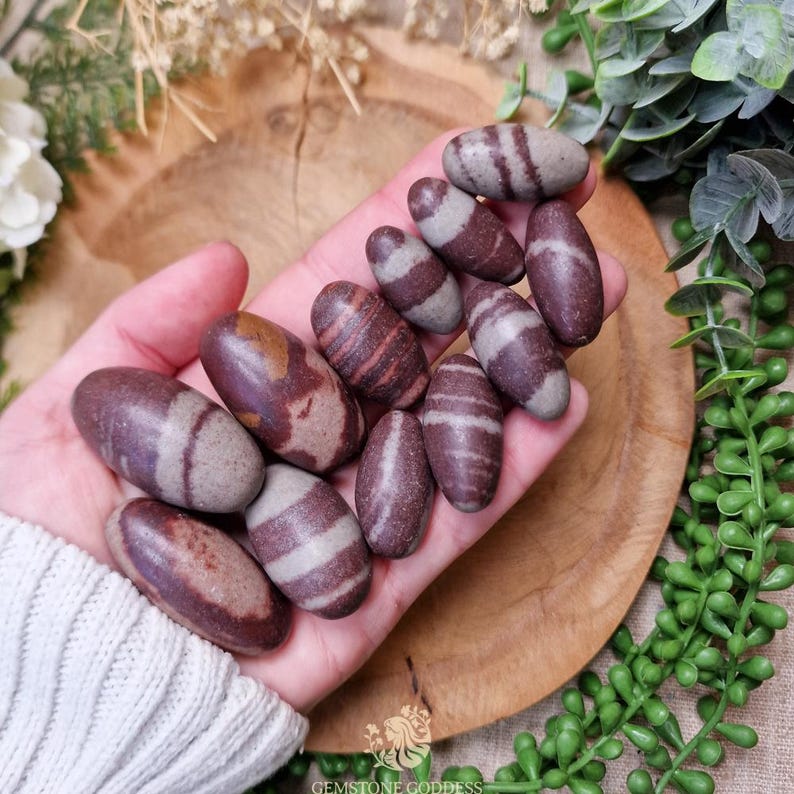 Shiva Lingam Tumbled Stone, Crystal Gemstone Polished Natural High ...