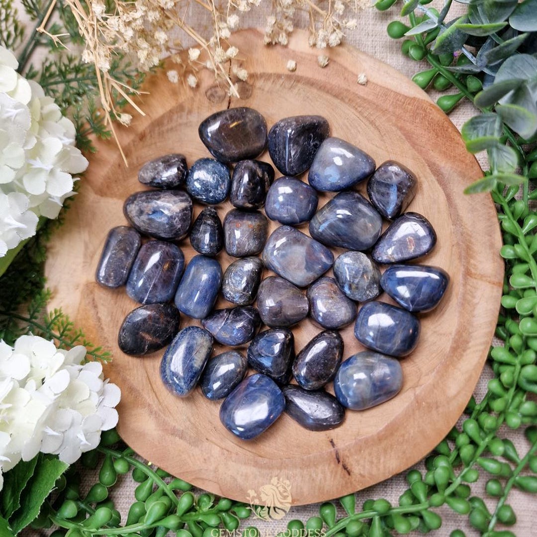 Sapphire Tumbled Stone, Crystal Gemstone Polished Natural High Quality ...