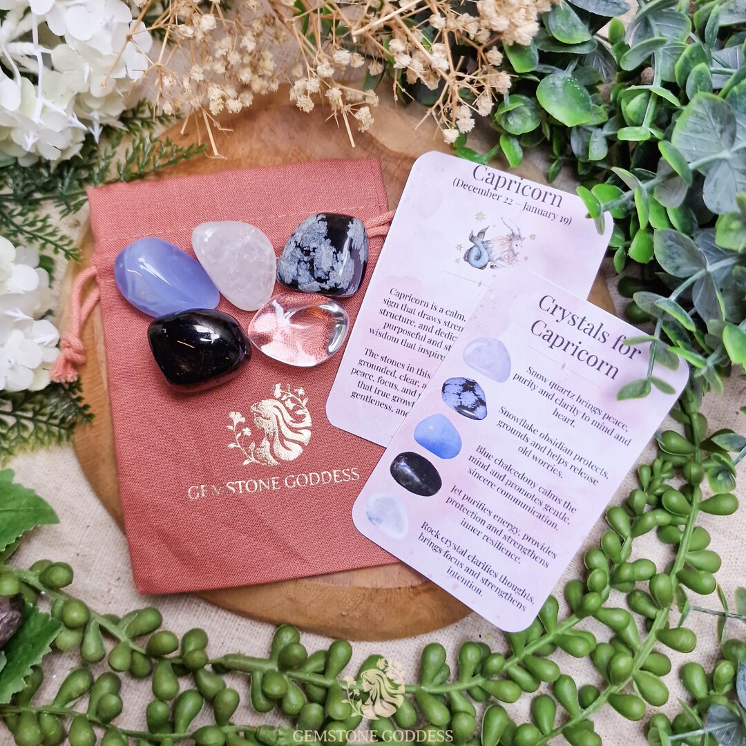 Capricorn Crystals Crystal Set Kit Zodiac Sign Astrology Star ...