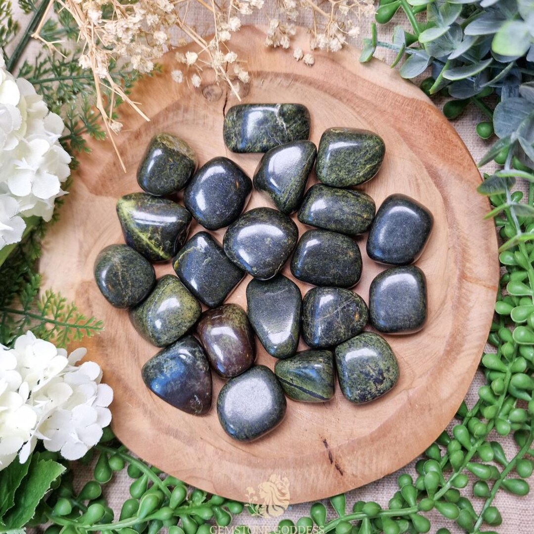 Verdite Tumbled Stone, Crystal Gemstone Polished Natural High Quality ...