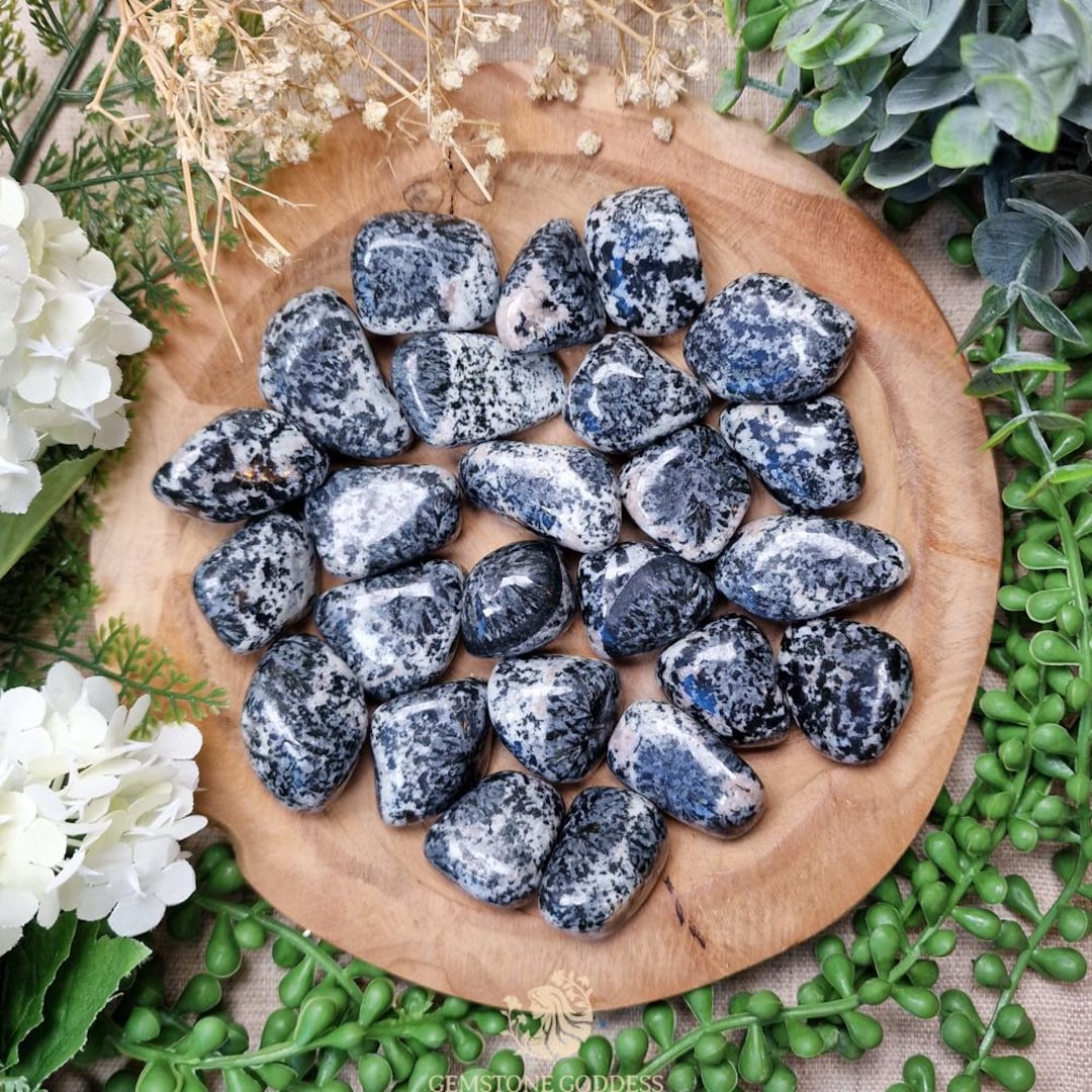 Orbicular Diorite Tumbled Stone, Crystal Gemstone Polished Natural High ...