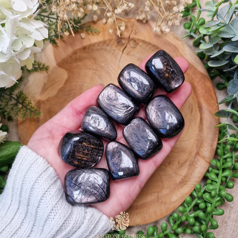 Hypersthene Tumbled Stone, Crystal Gemstone Polished Natural High ...