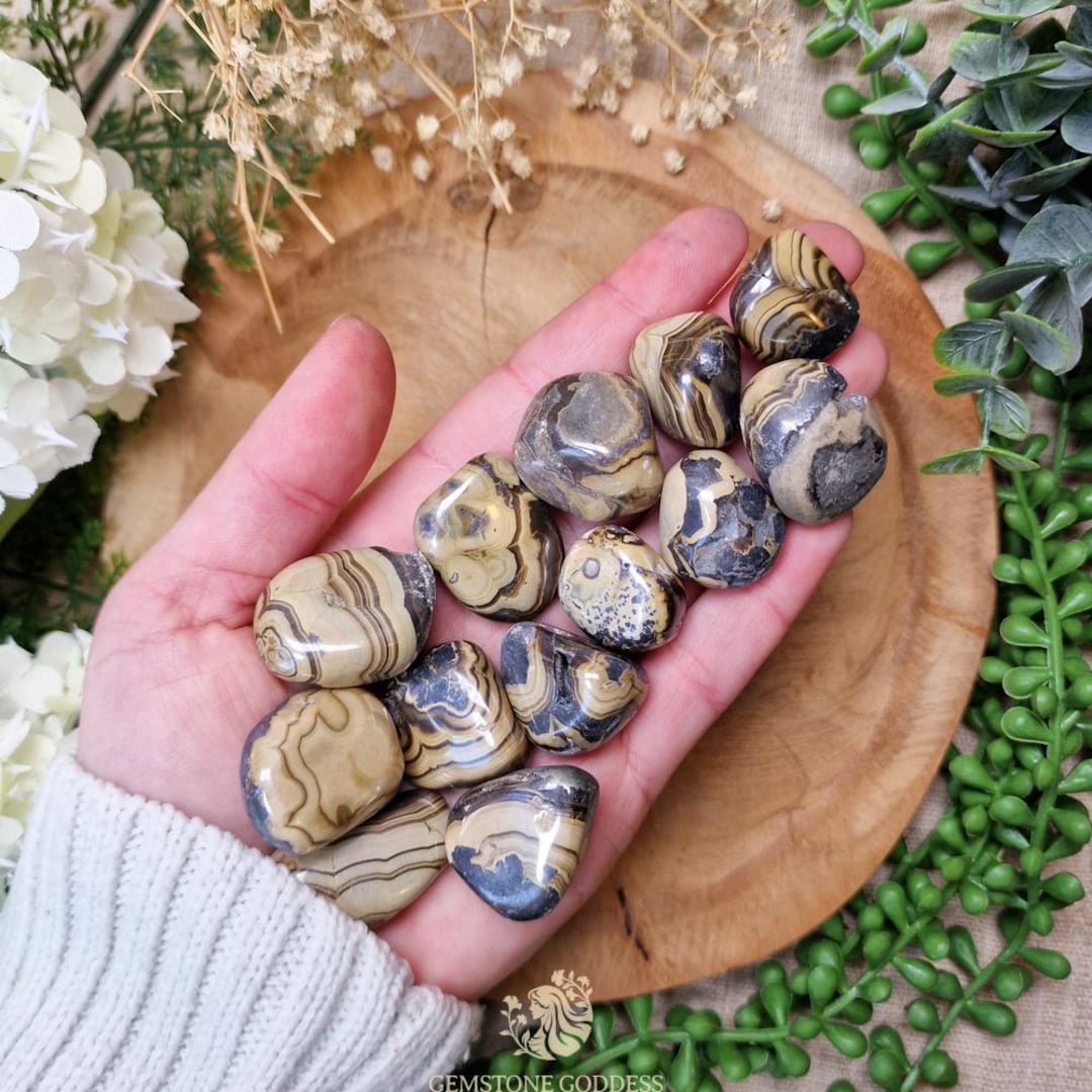Schalenblende Tumbled Stone, Crystal Gemstone Polished Natural High ...