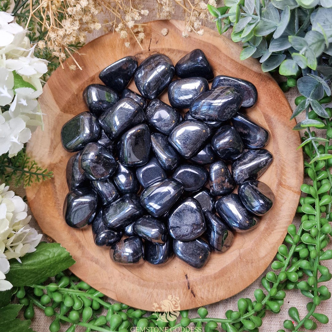 Banded Hematite Tumbled Stone, Crystal Gemstone Polished Natural High ...