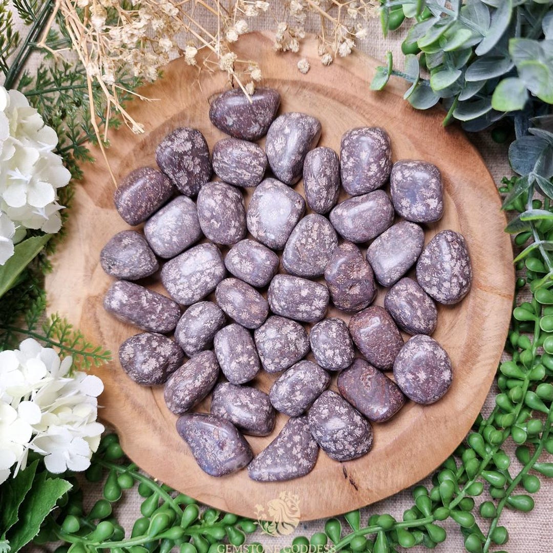 Star Rhyolite Tumbled Stone, Crystal Gemstone Polished Natural High ...