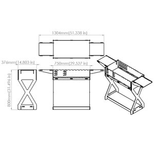 DXF Files for CNC Cutting Collapsible Grill and Fire Pit Set Laser ...
