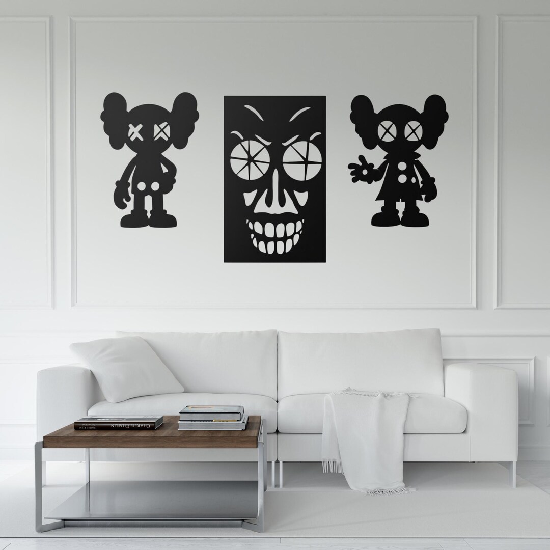 Kaws-style Vector Character Designs, Laser Cut Files (digital Download ...