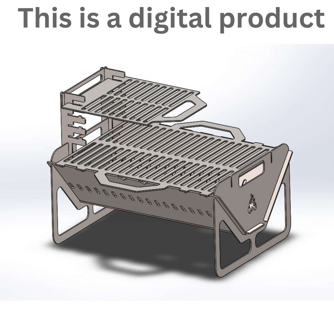 DXF Files for Collapsible Portable Grill & Fire Pit Plasma, Waterjet ...