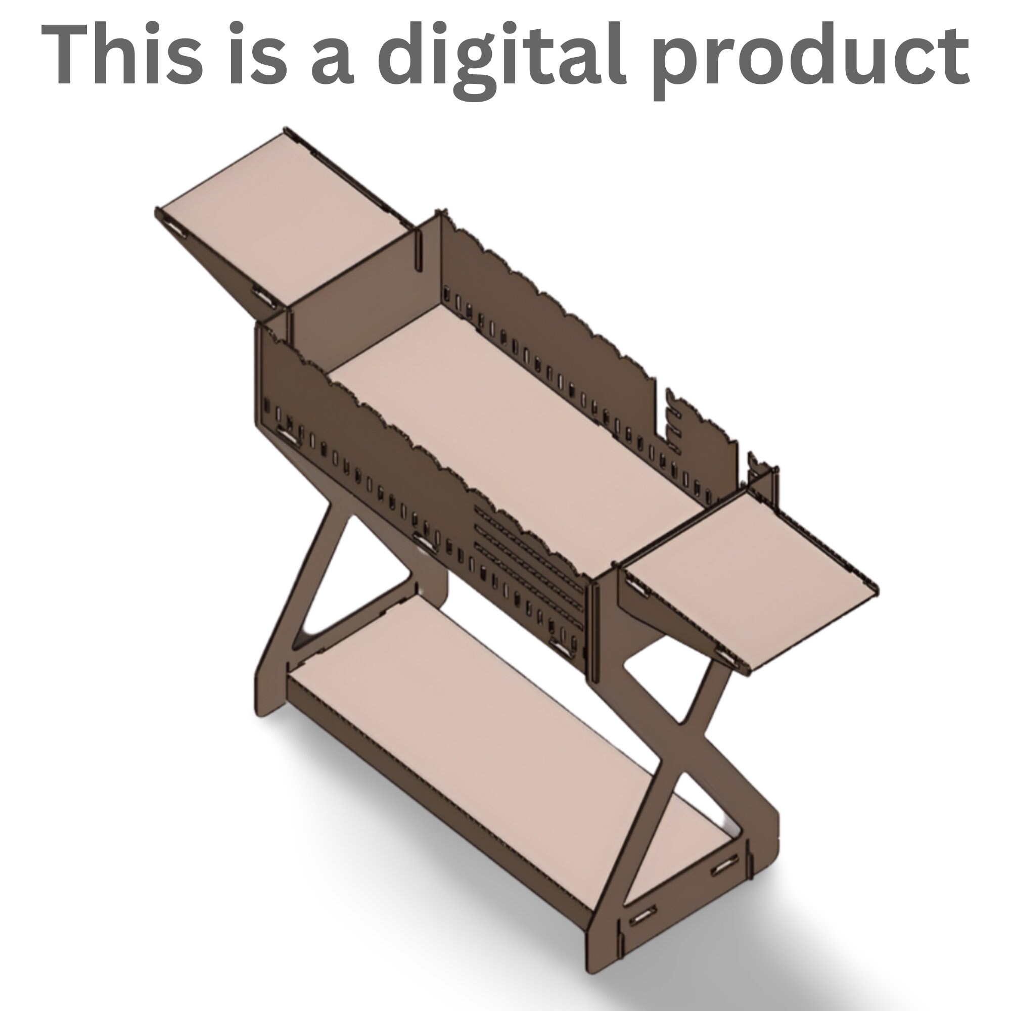 DXF Files for CNC Cutting Collapsible Grill and Fire Pit Set Laser ...