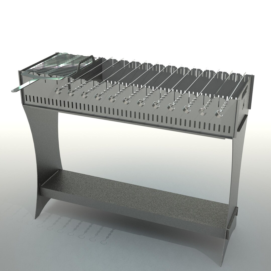DXF Files for CNC Cutting - Foldable Grill & Fire Pit Set - Laser ...