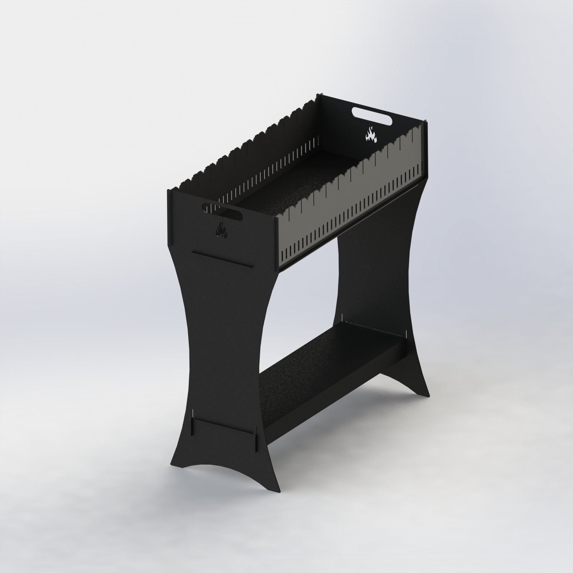 Collapsible Grill DXF Files Set for Laser Cutting BBQ & Fire Pit ...