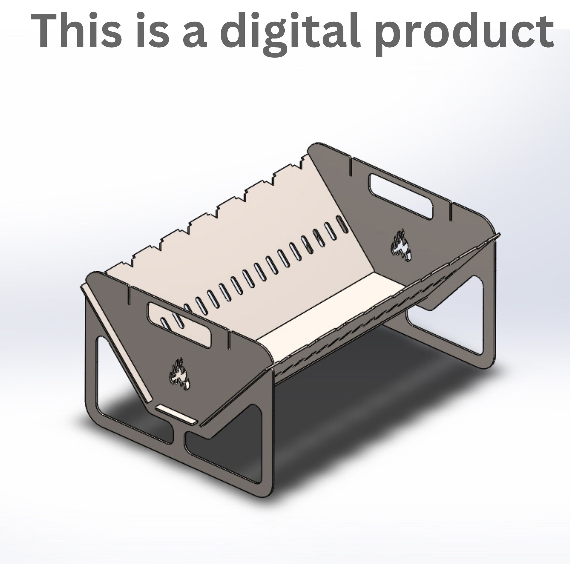 DXF Files for Collapsible Portable Grill & Fire Pit Plasma, Waterjet ...