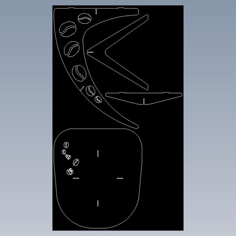 DXF Files for Furniture Collapsible Coffee Table - Plasma, Waterjet ...