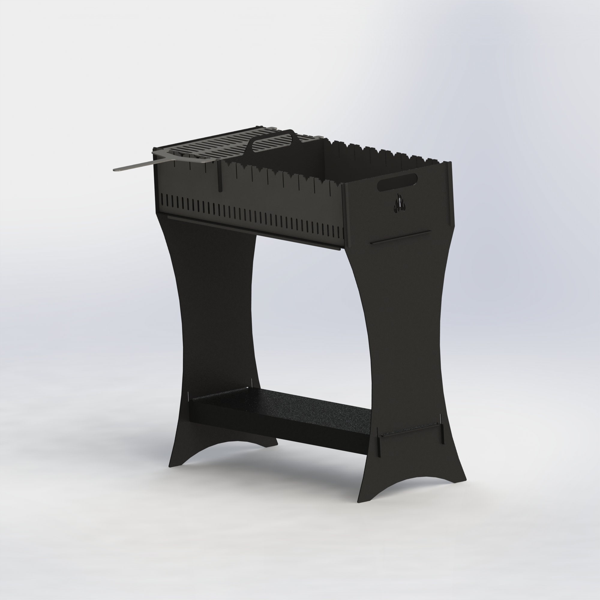 Collapsible Grill DXF Files Set for Laser Cutting BBQ & Fire Pit ...