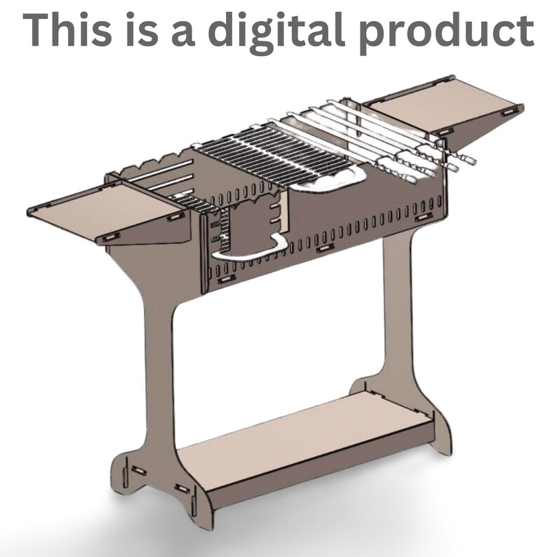DXF Files for CNC Cutting - Collapsible Grill & Fire Pit With ...