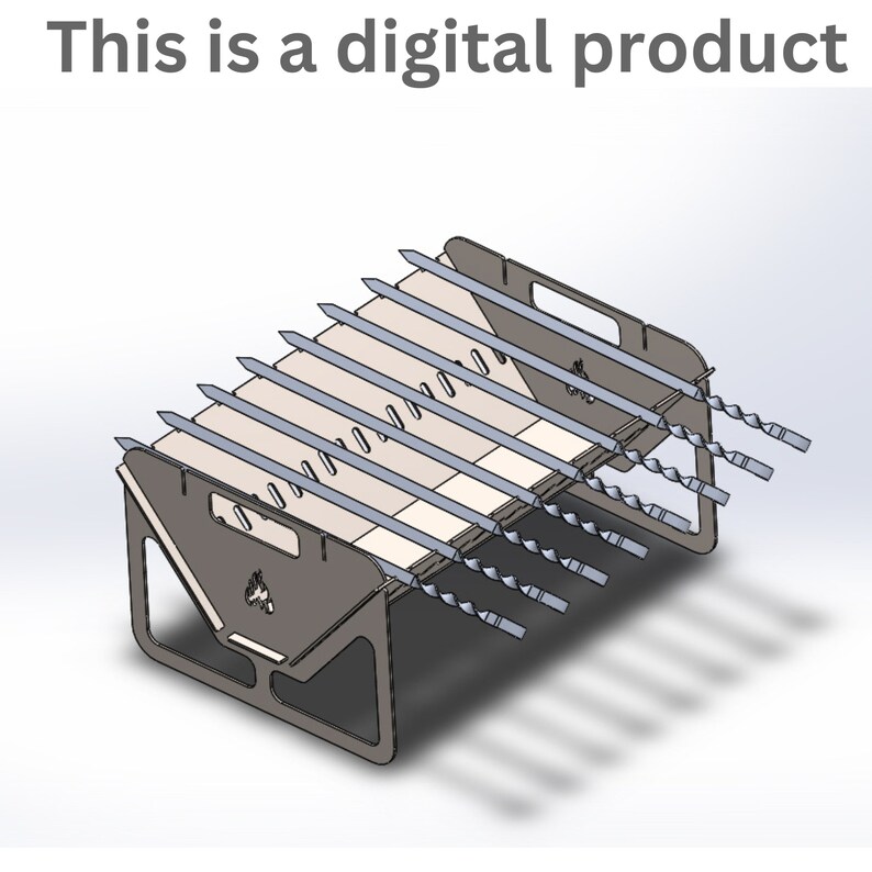 DXF Files for Collapsible Portable Grill & Fire Pit Plasma, Waterjet ...