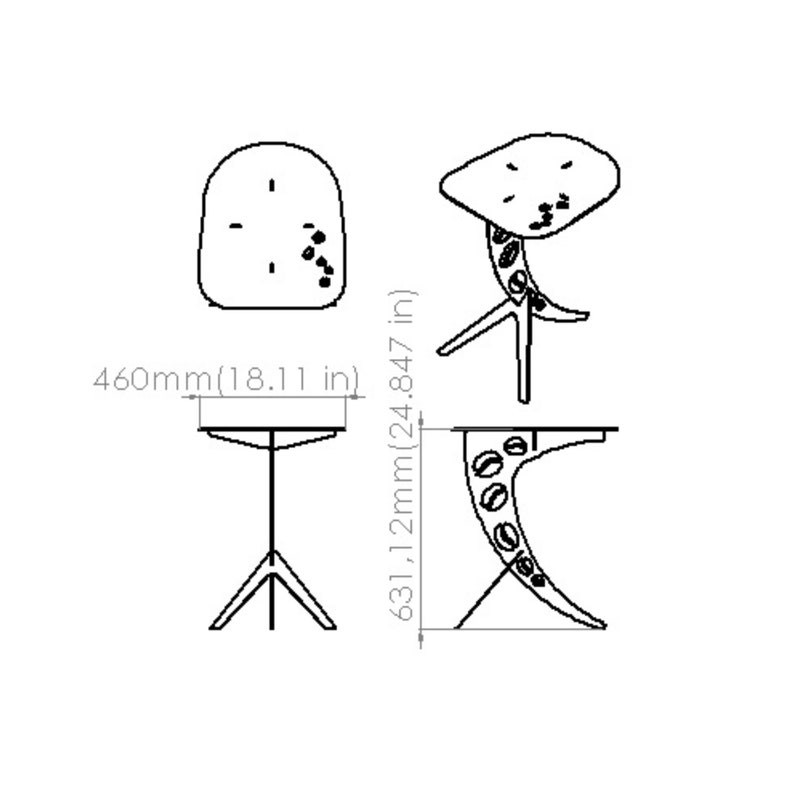 DXF Files for Furniture Collapsible Coffee Table - Plasma, Waterjet ...