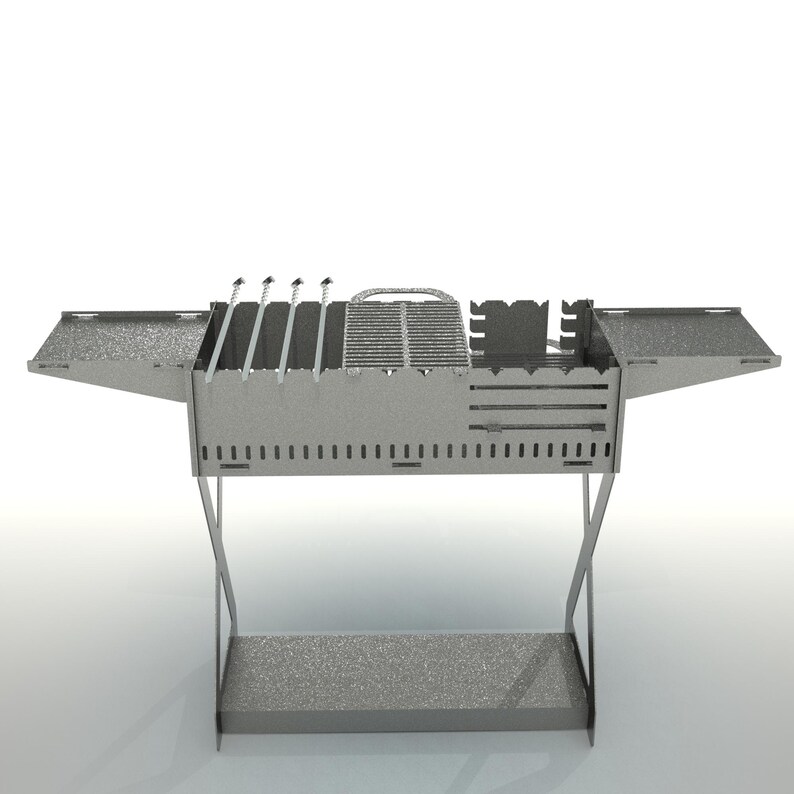 DXF Files for CNC Cutting - Collapsible Grill & Fire Pit With ...