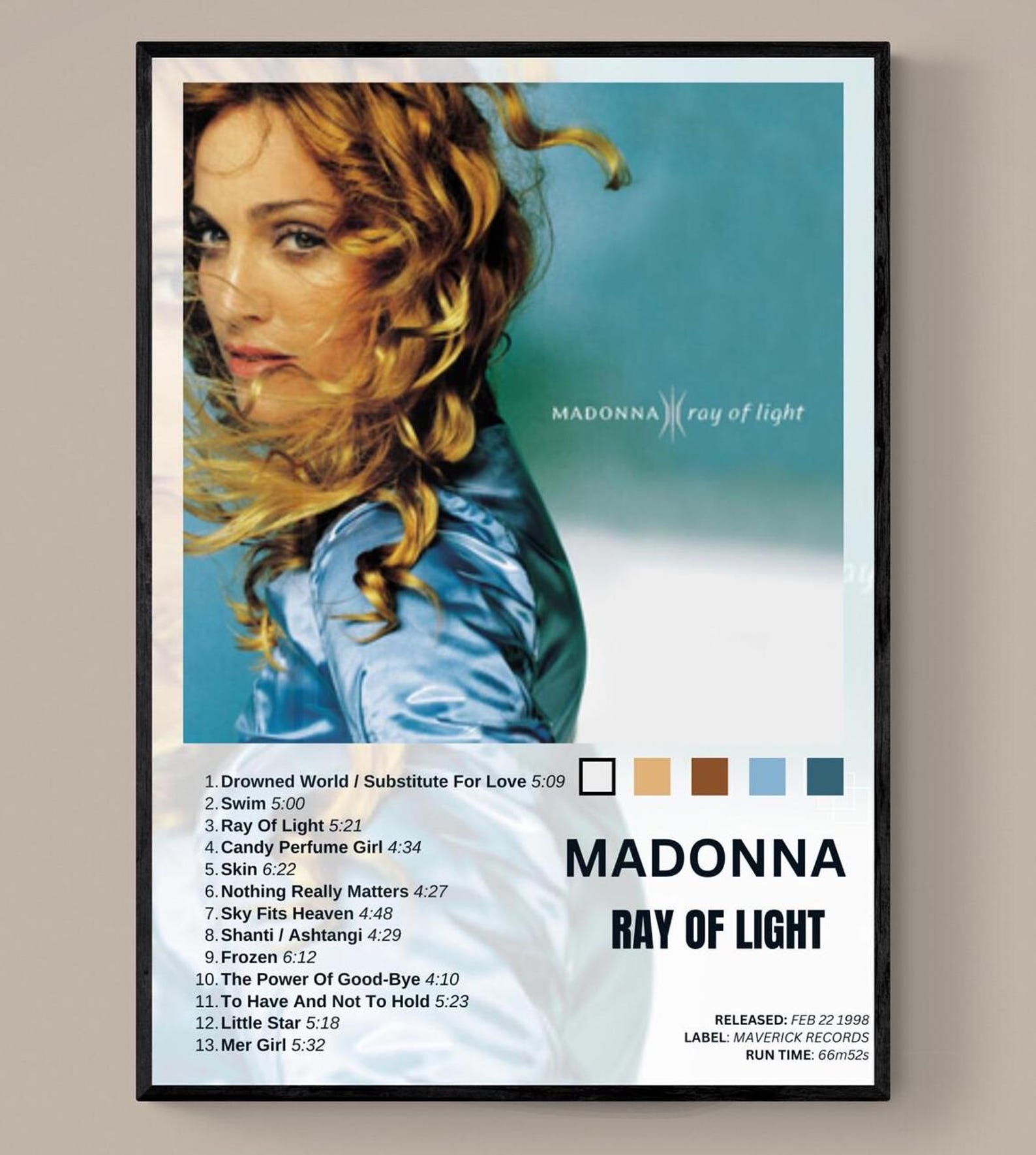 Custom Framed Album Art Personalized Music Wall Decor From Any Artist ...