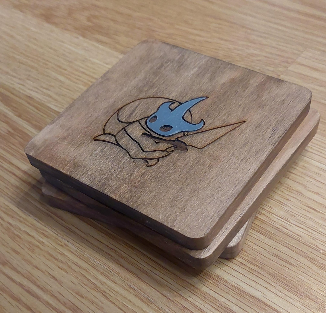 Hollow Knight Fan Art Watcher Knights Wooden Drinks Coaster - Etsy