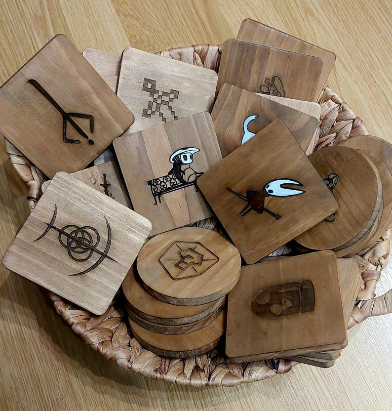 Bloodborne Hunters Mark Fan Art Wooden Drinks Coaster - Etsy