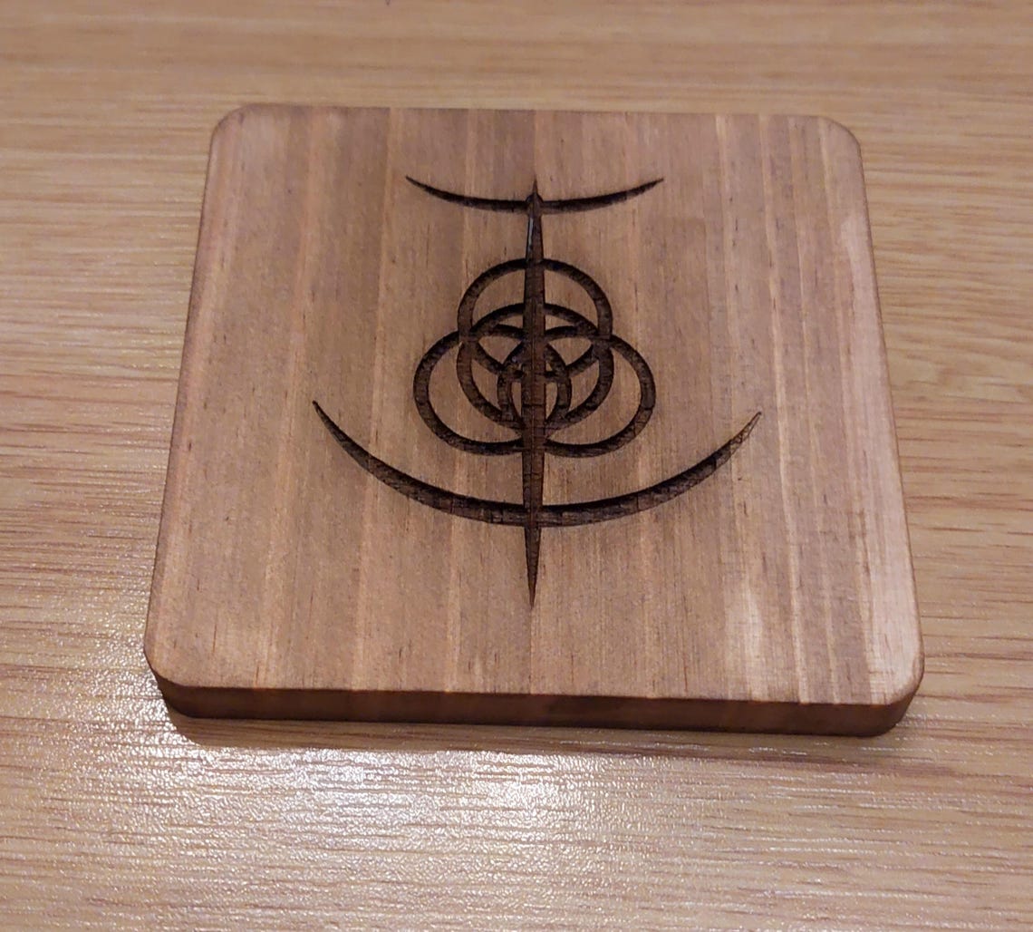 Elden Ring Great Runes Fan Art Wooden Drinks Coaster - Etsy