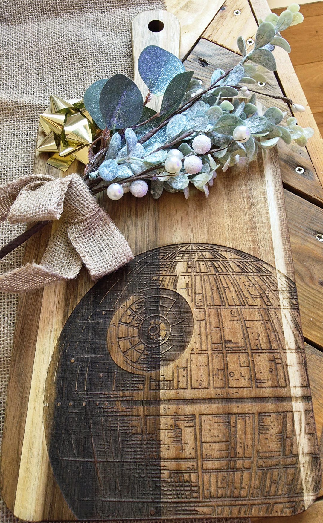 Death Star Acacia Serving Board – Star Wars Fan Art Charcuterie - Etsy