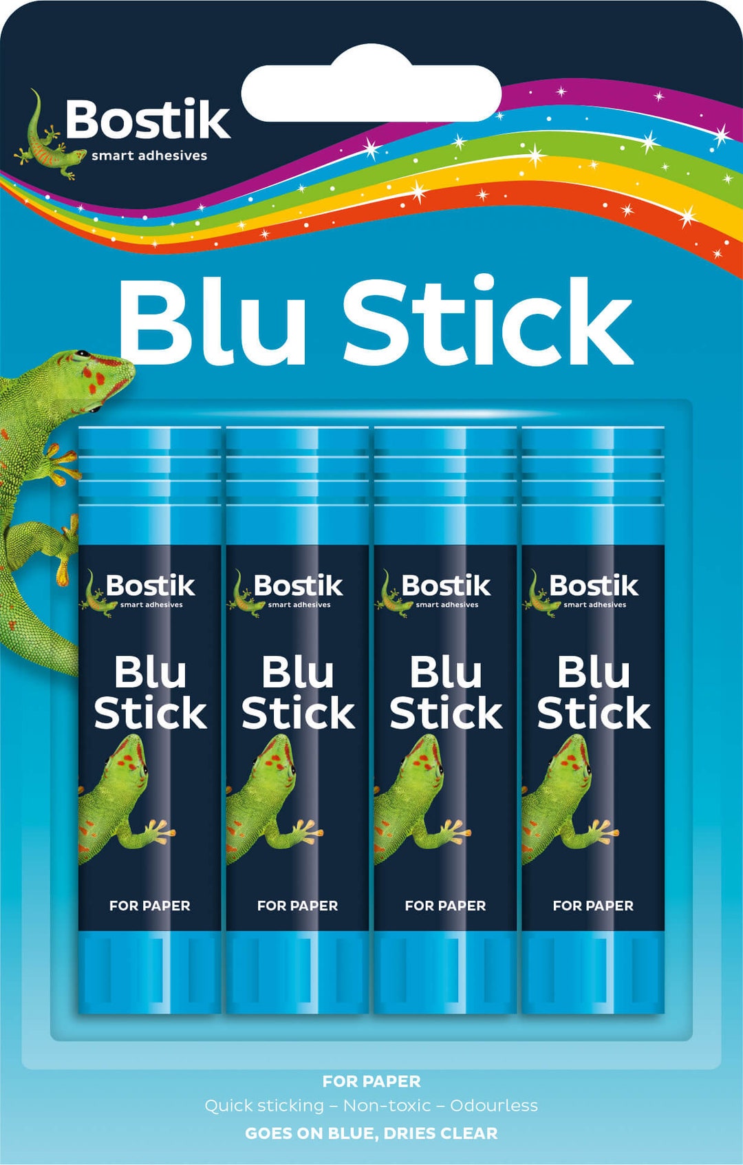 4 Packs of 4 X 8g Bostik Blu Tack Adhesive Glue Sticks 805651 - Etsy