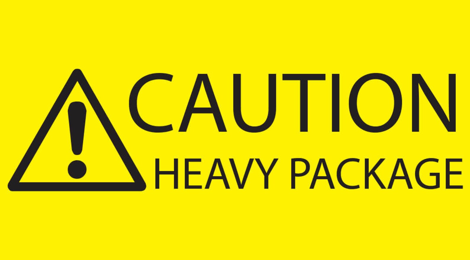 Caution Heavy Package Labels - Etsy