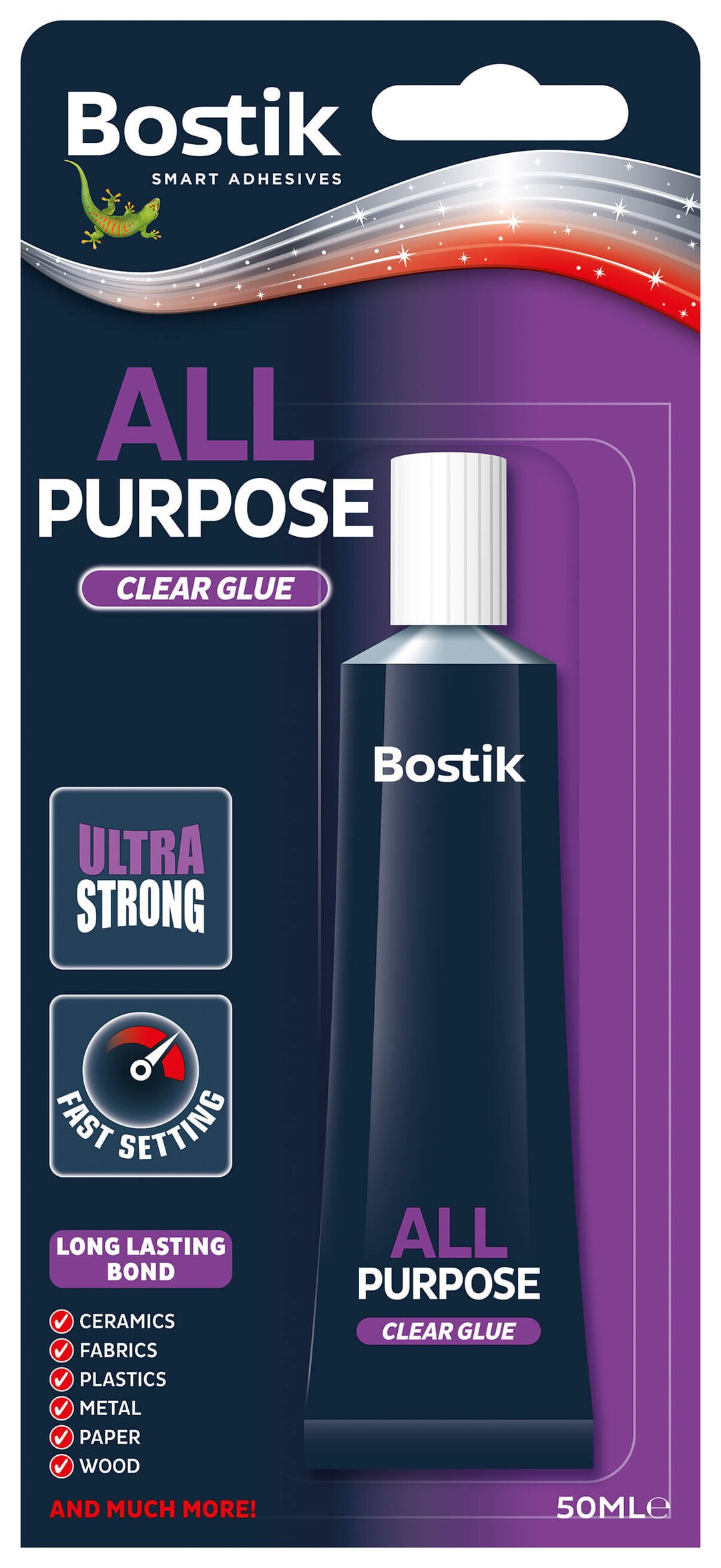 40 X Bostik Glu Fix All Purpose Clear Glue Adhesive 50ml 80208 - Etsy