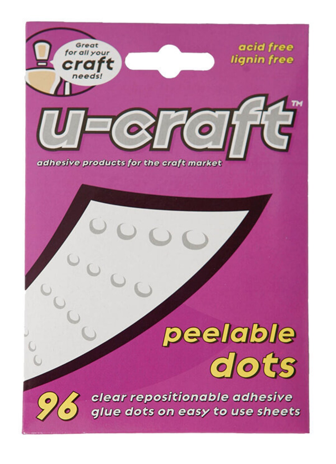 6 X U-craft Adhesive Dots 96 per Pack 10mm Peelable Removable 200166 - Etsy