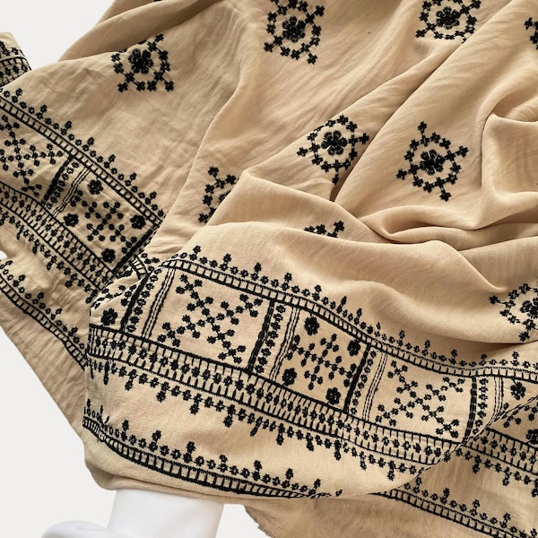 Embroidered Fabrics - Etsy