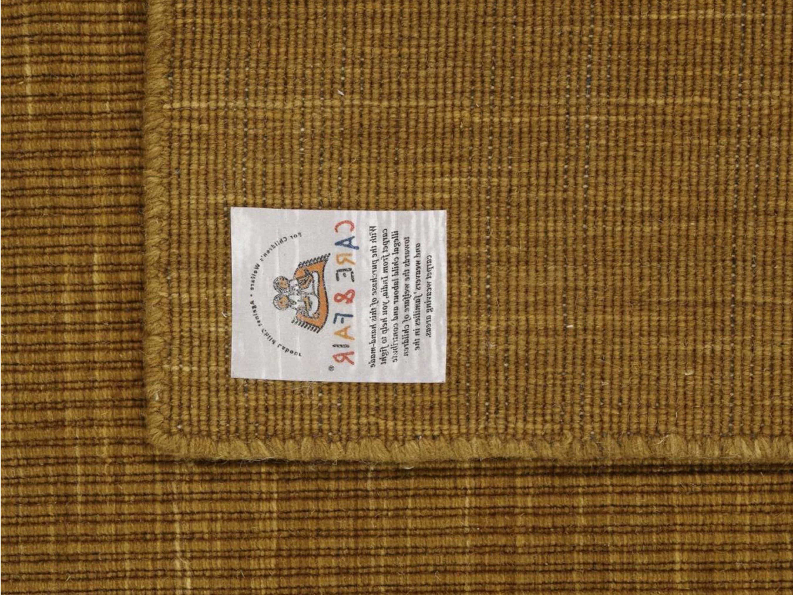 Ribbon Textured Rug Kilim Yellow Color Wool Kilim Rug Handwoven ...