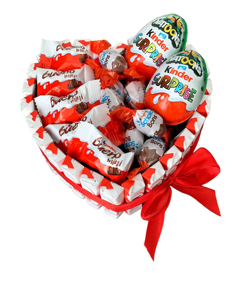 Kinder Chocolate Gift Box/heart/bouquet, Made by Hand, Birthday ...