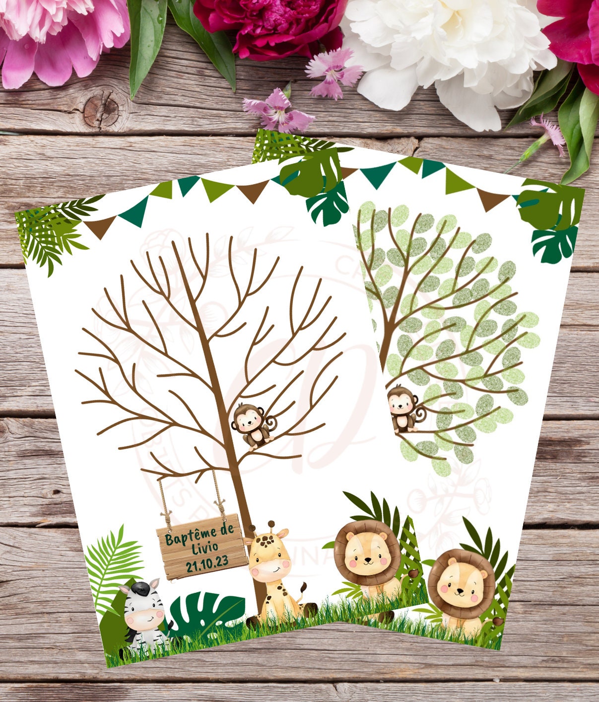 Footprint Tree Jungle - Etsy