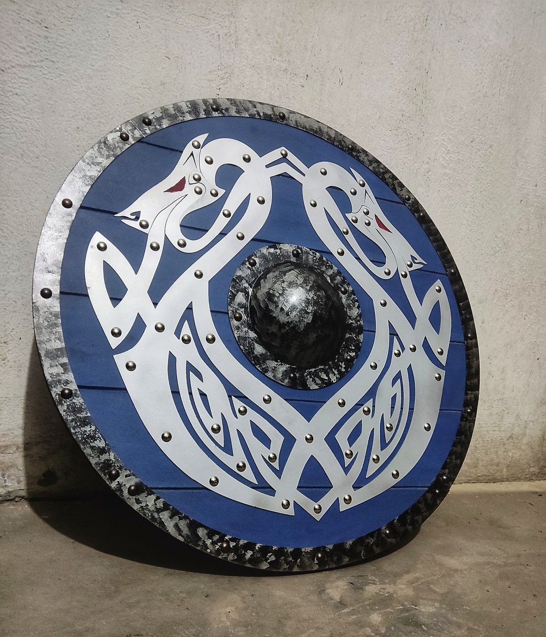 Stylish Viking Shield , Wooden Viking Cosplay Shield for Gifts Defence ...