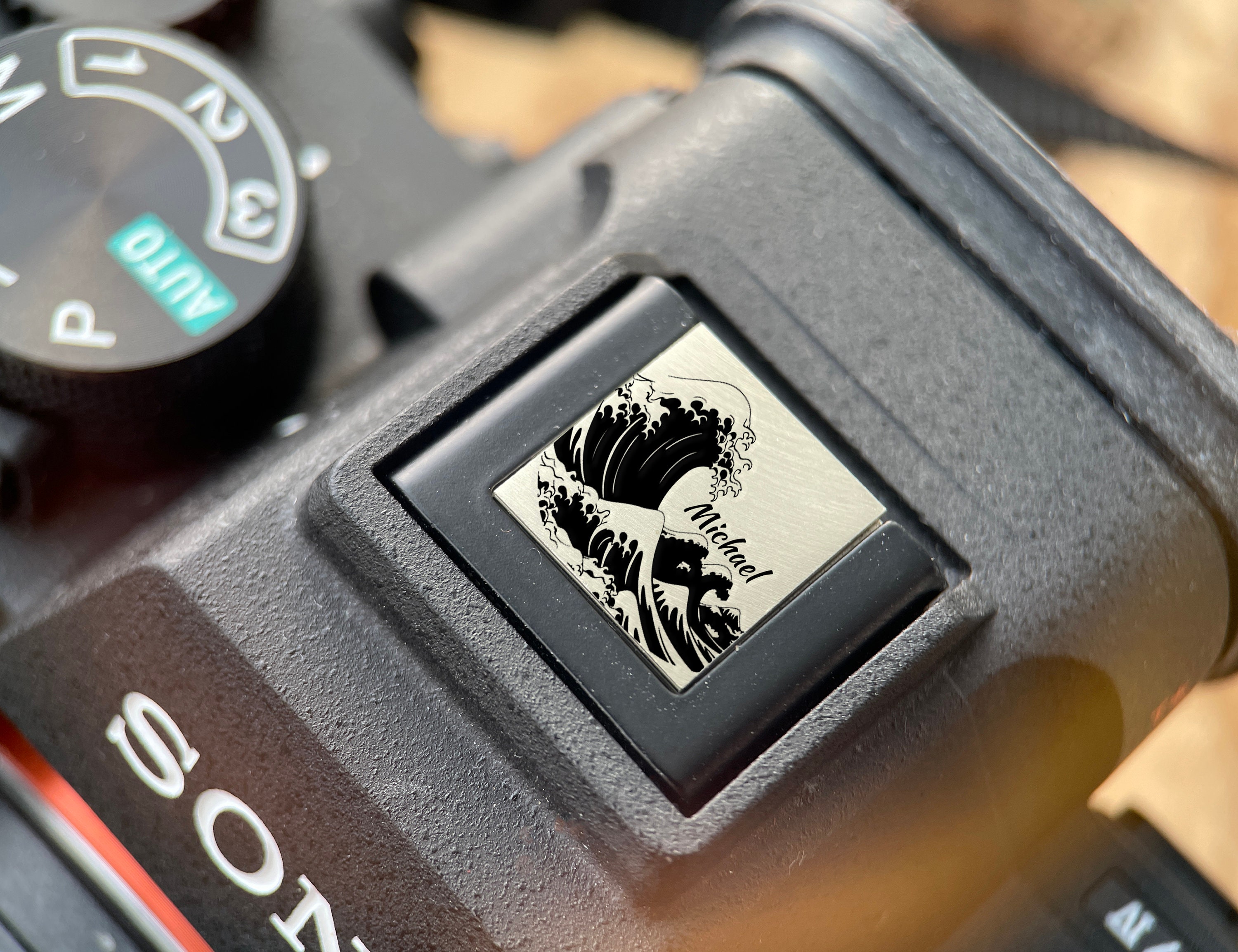 Custom Hot Shoe Cover With Name Printed, the Great Wave Pattern Hot ...