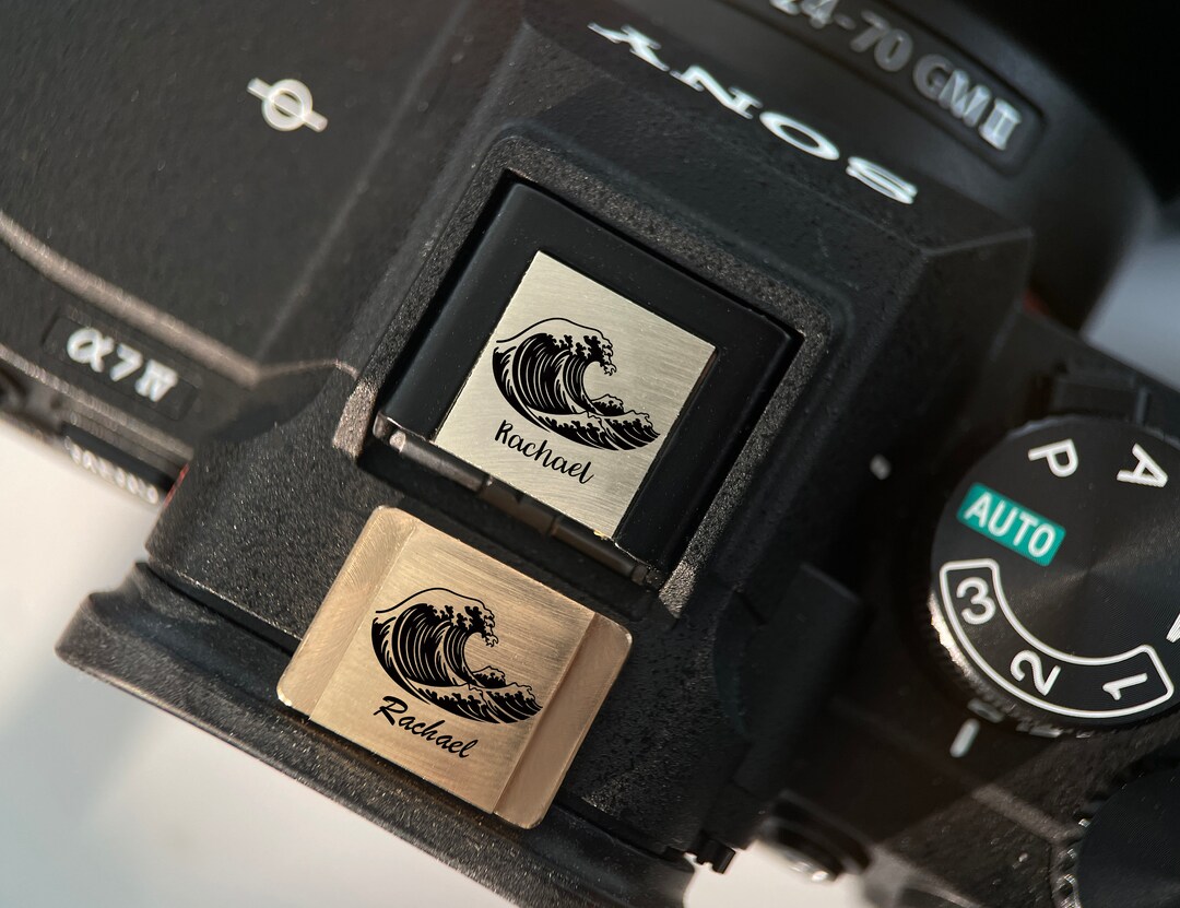 The Great Wave Hot Shoe Camera With Name Engraved, Custom Camera ...