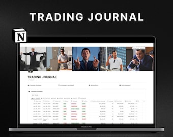 Ultimate Trading Journal, Notion Template, Crypto Stock Futures ...