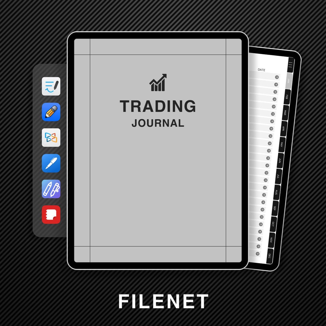 Trading Journal, Digital Goodnotes Journal, iPad Trading Journal ...