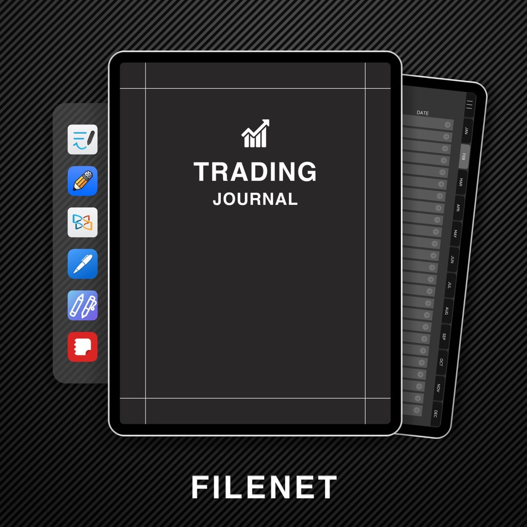 Trading Journal, Digital Goodnotes Journal, iPad Trading Journal ...