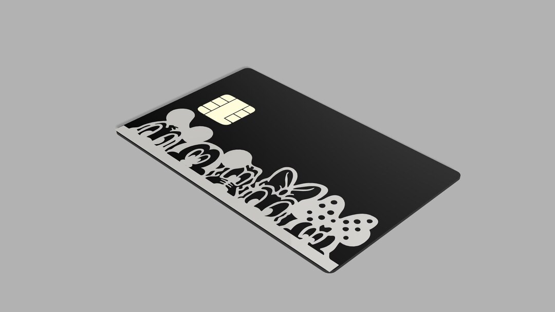 Metal Credit Card / Bank Card / EC Card - Disney Characters Design - Etsy
