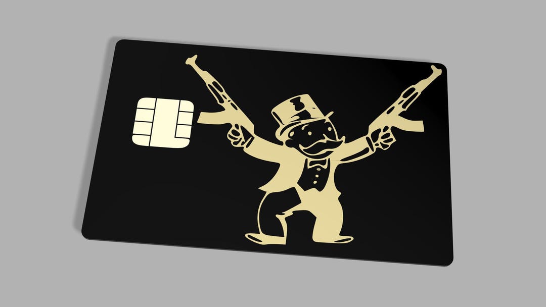 Metal Credit Card / Bank Card / Debit Card Monopoly AK Design - Etsy