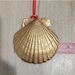 Christmas Tree Decoupage Scallop Shell Holiday Ornament - Etsy