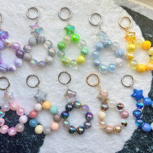 Customizable Starry Circular Keychain Decor Personalized Celestial ...