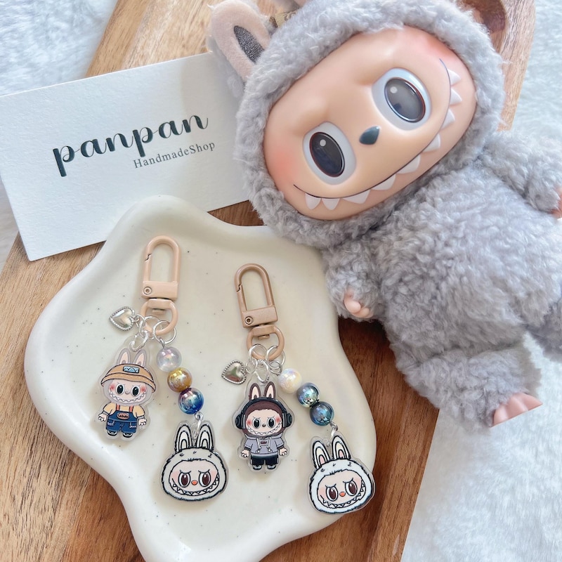 Labubu Keychain - Etsy