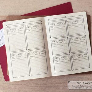 D&D 5e Character Spellbook + Spell Cards (A5 and Half Letter Booklets ...
