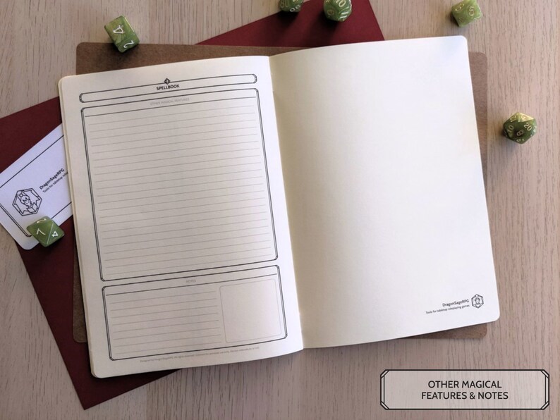 D&D 5e Character Spellbook Spell Cards A5 and Half Letter Booklets, PDF ...