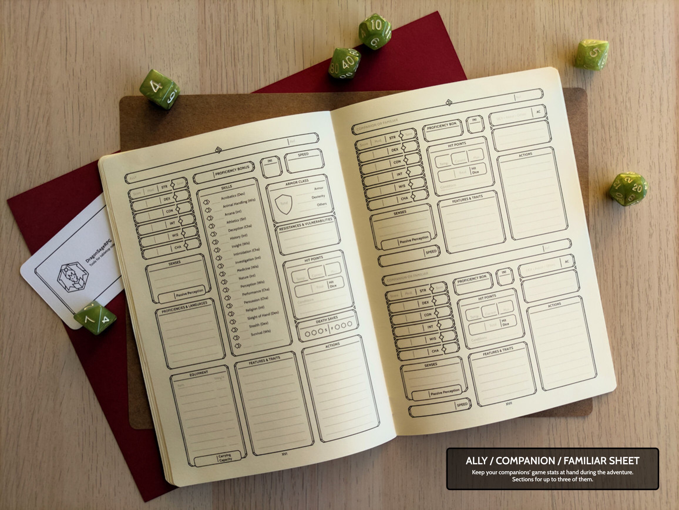 D&D 5e Character Book A4 Booklet A5 Size - Etsy Australia